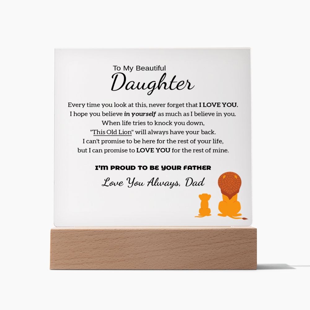 I'm Proud To Be Your Father - Acrylic Plaque – Momavo Jewelry