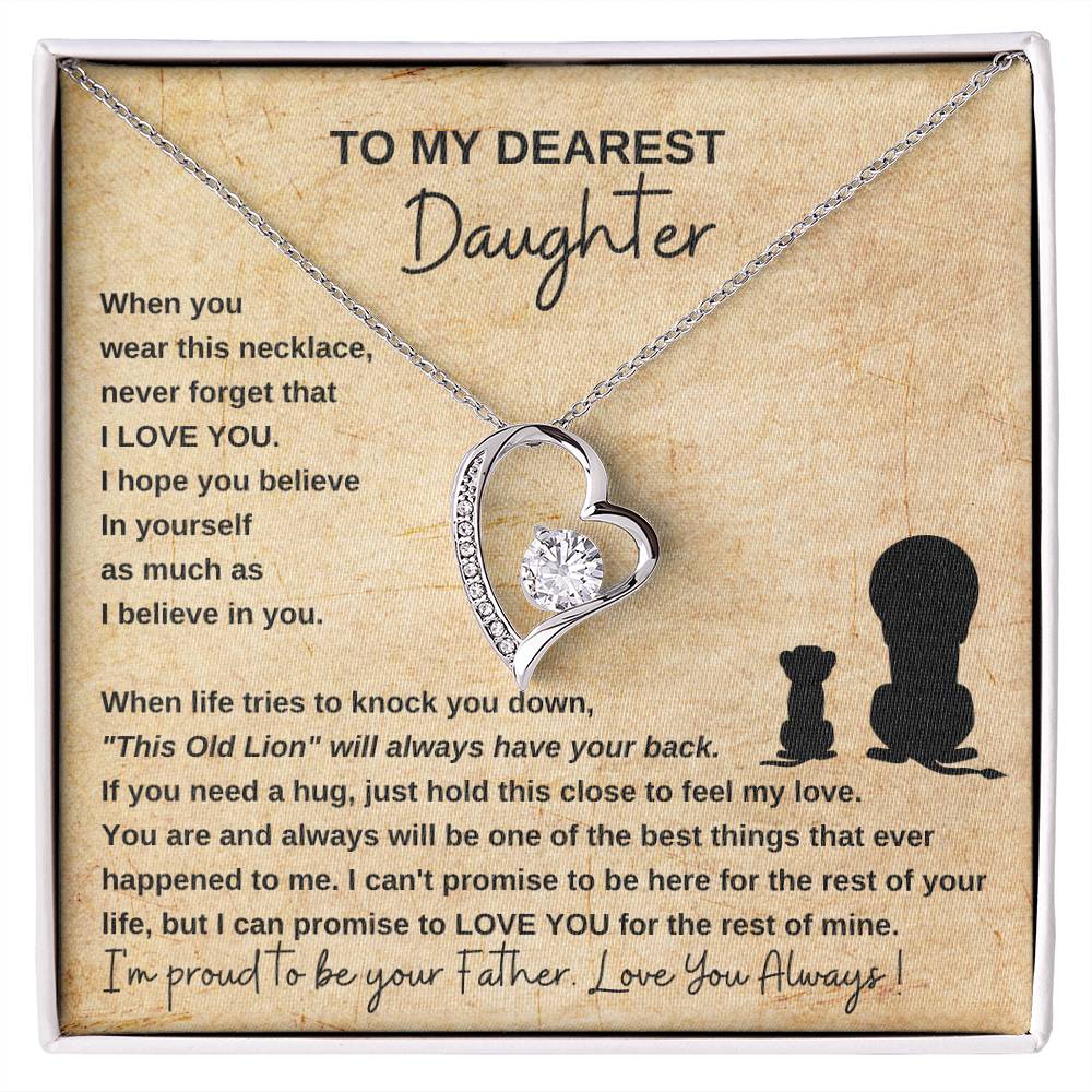 To My Dearest Daughter , If you need a hug, just hold this close to fe ...